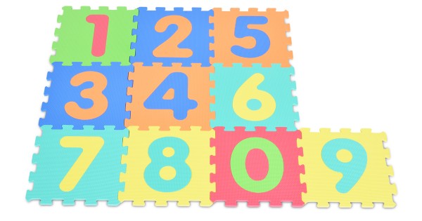 Floor Puzzle Numbers Mat 10Pcs - 004086000008